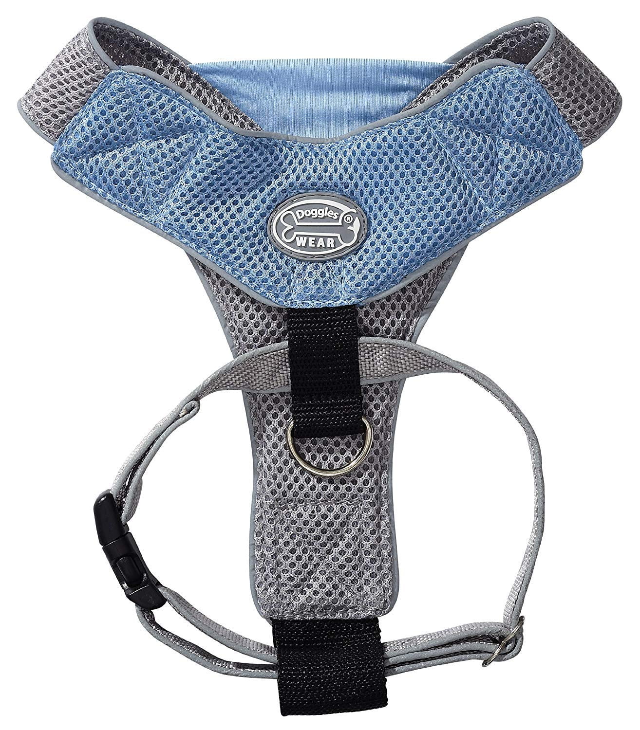 Doggles V Mesh Dog Harness, Blue/Gray, XX Small - Walmart.com