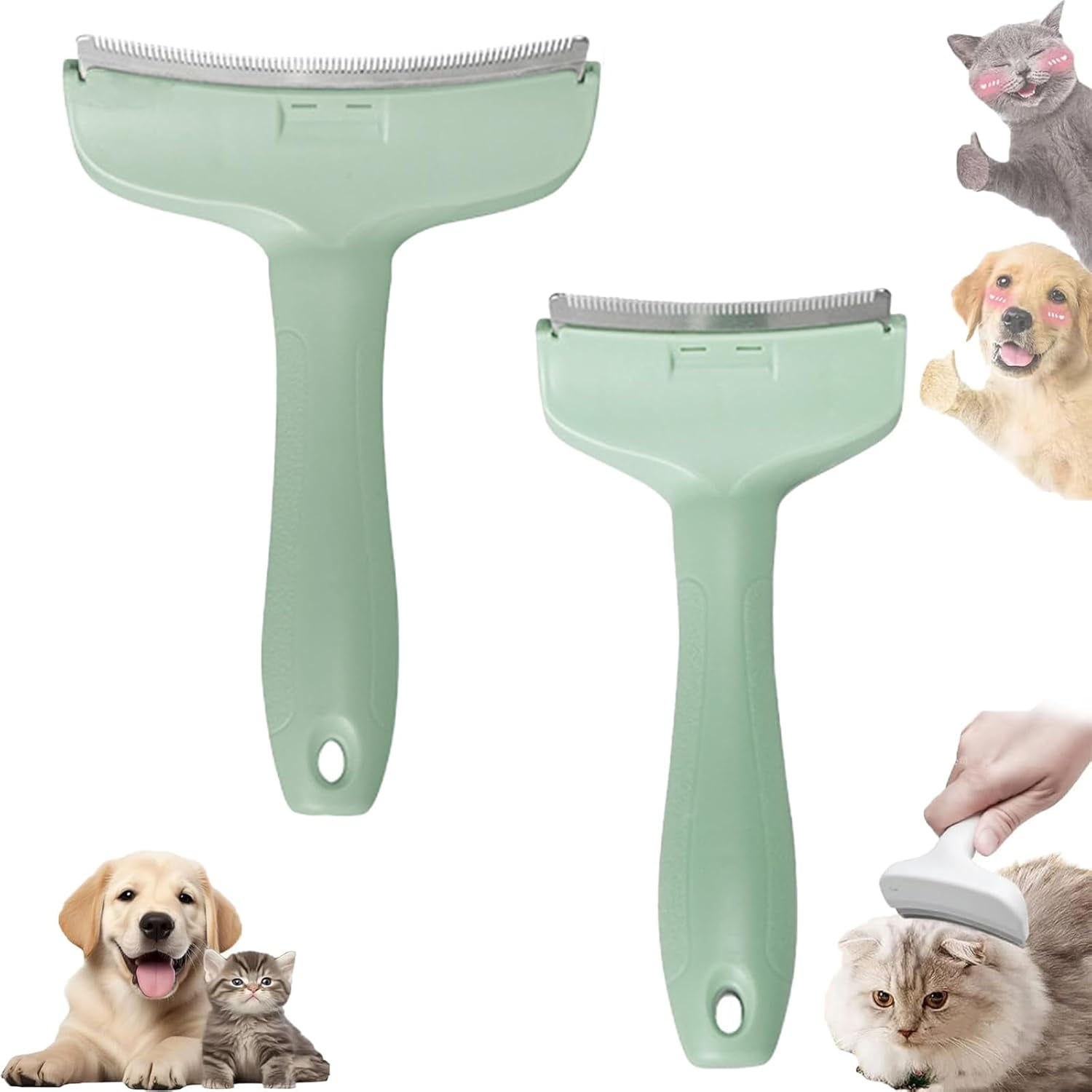 Doggocomfy Pet Comb Pro,Doggo Comfy Pet Hair Remover,Stainless Steel ...