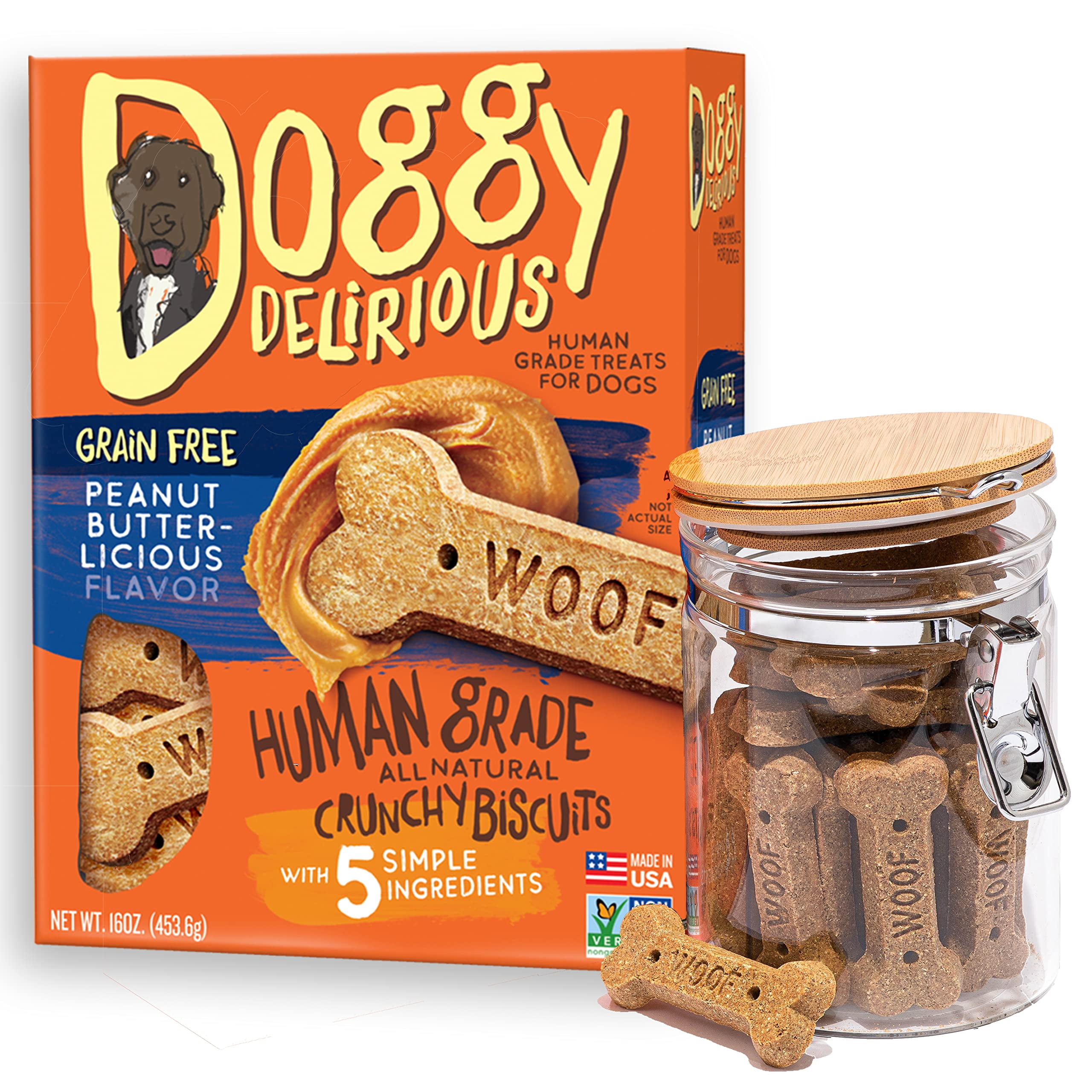 Doggy Delirious Crunchy Dog Treats - for H2FSDAll Pet Sizes, Breeds ...