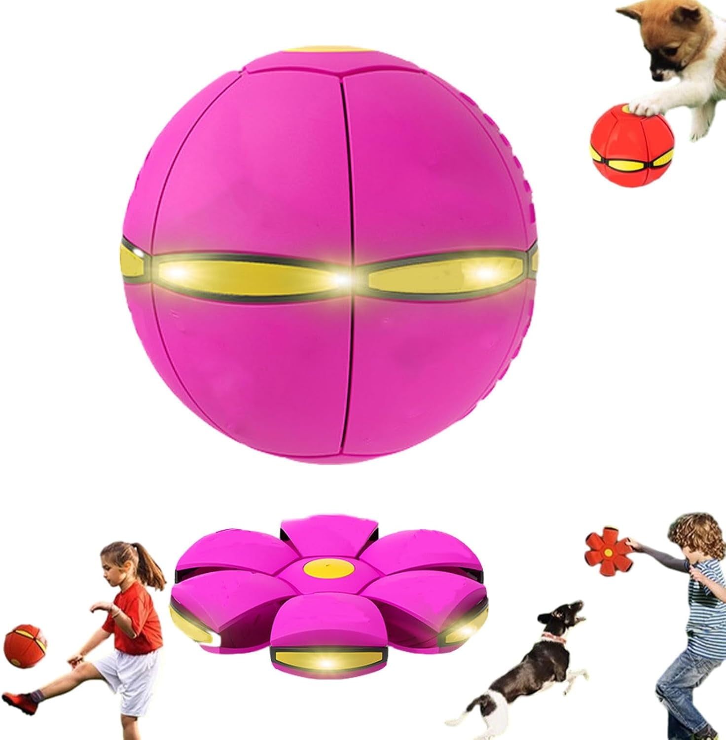 Doggy Disc Ball, Doggie Disc Ball for Small Medium Large Dogs, Doggy ...