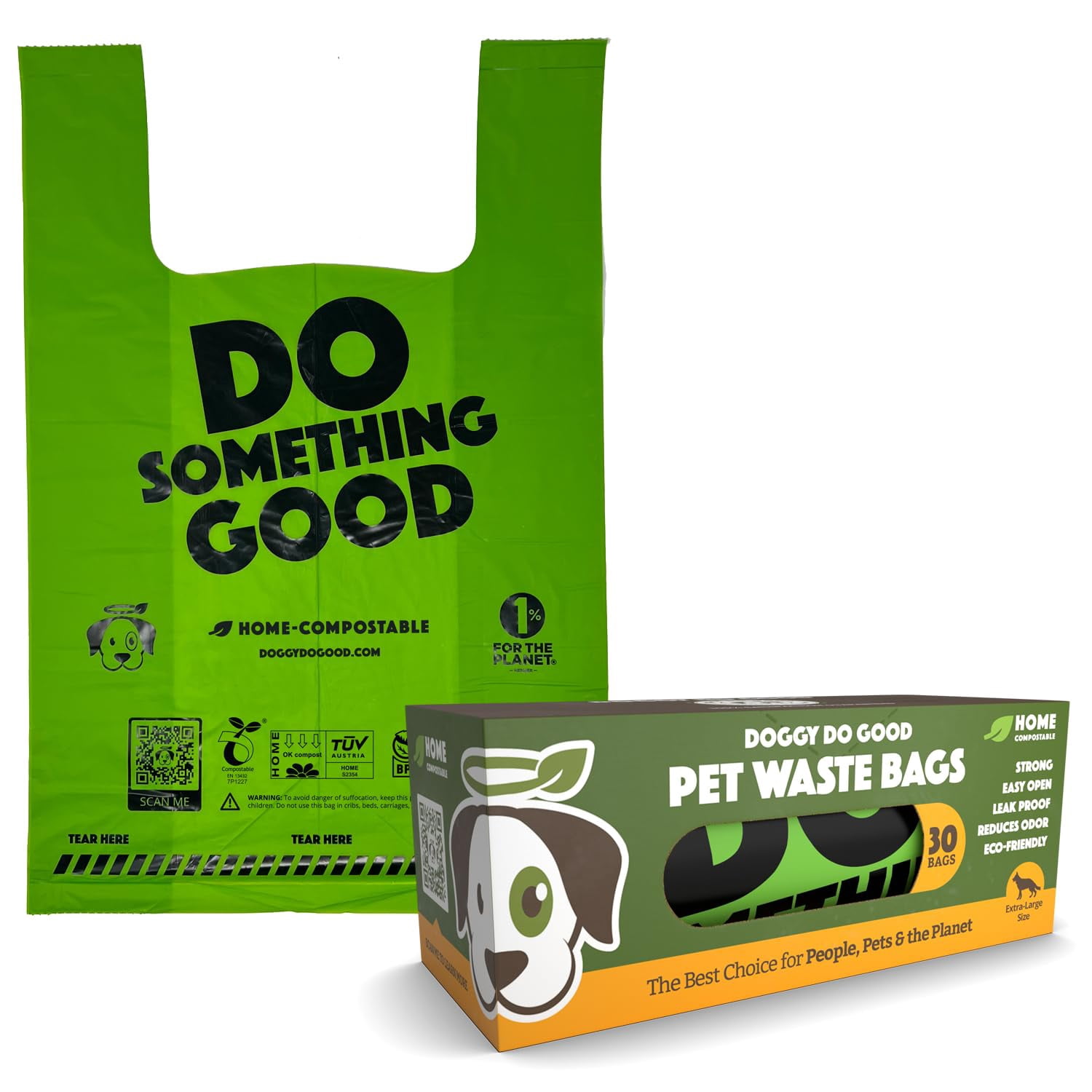 Doggy Do Good Poop Bags for Dogs (30 Ct), Easy Open Dog Poop Bags ...