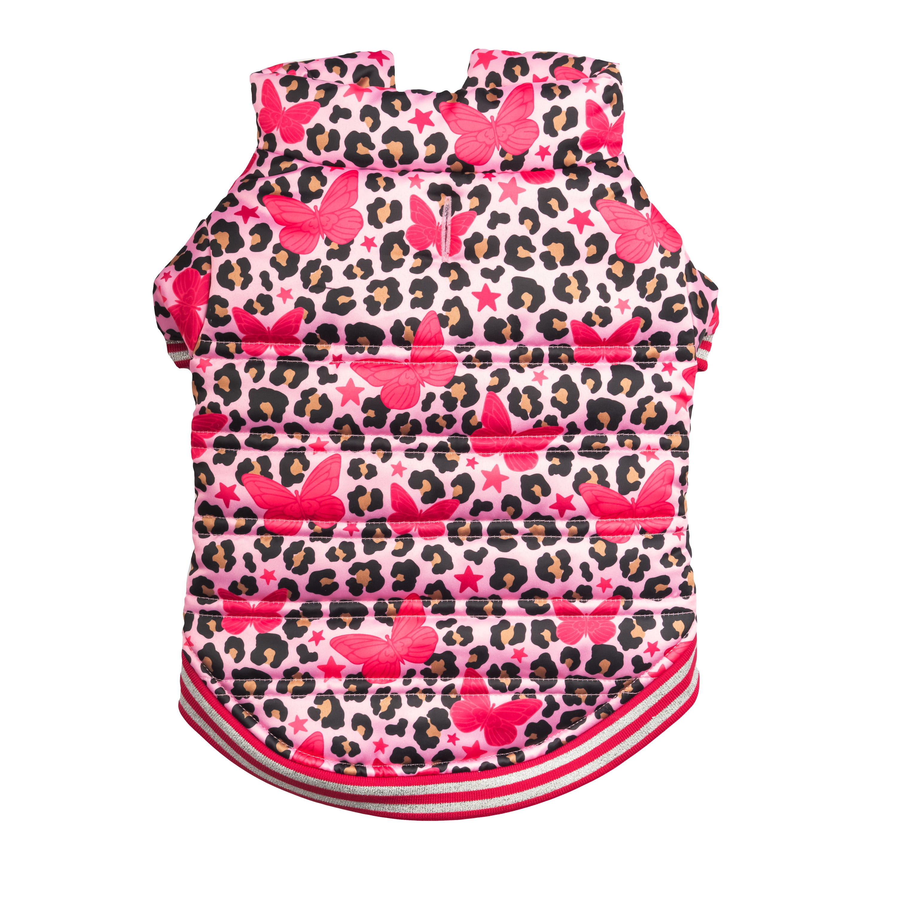 Doggy Parton, Dog Clothes, Butterfly Spot Puffer Pet Jacket, Pink ...