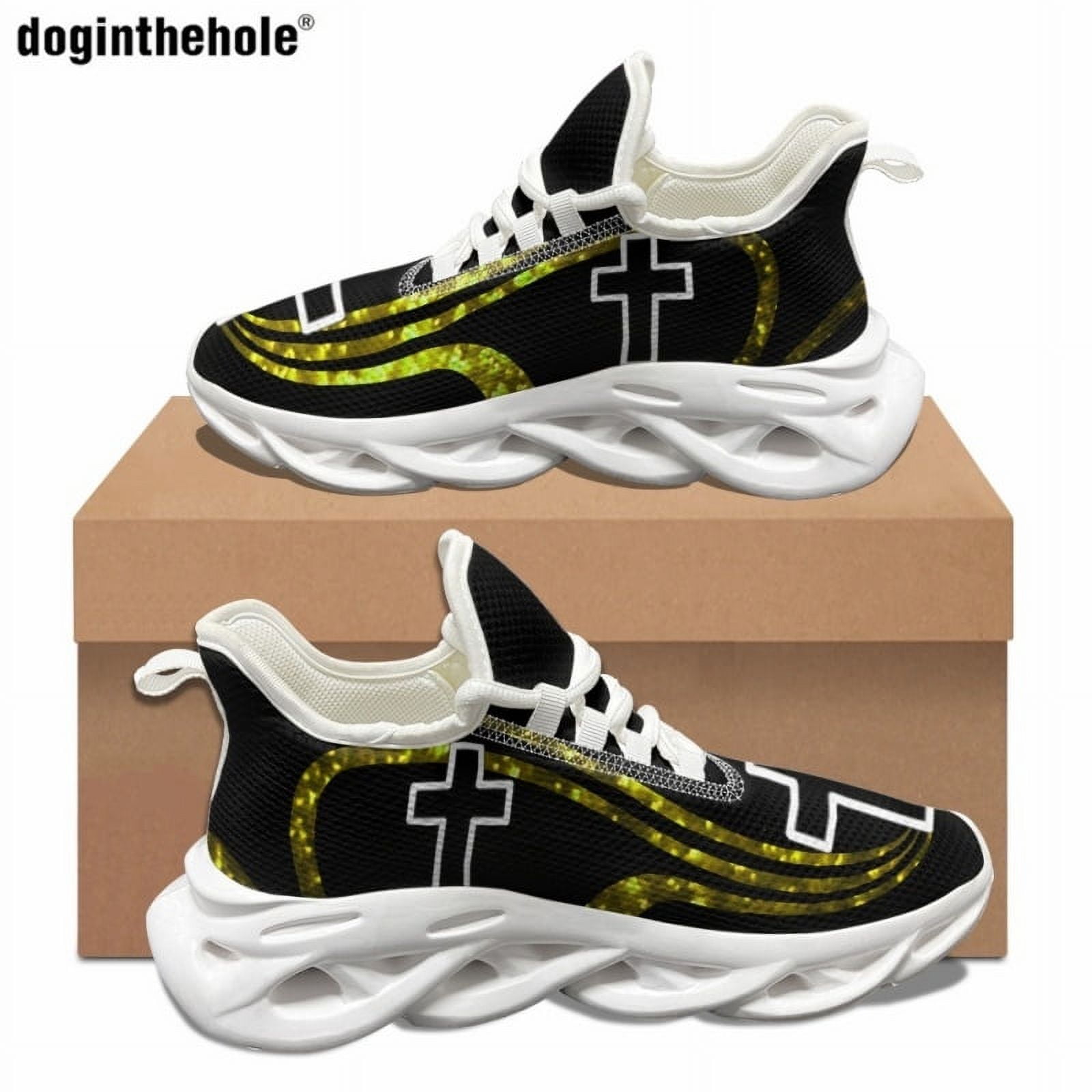 Doginthehole Cross Design Casual Flat Shoes Ladies Street Trend Popular ...