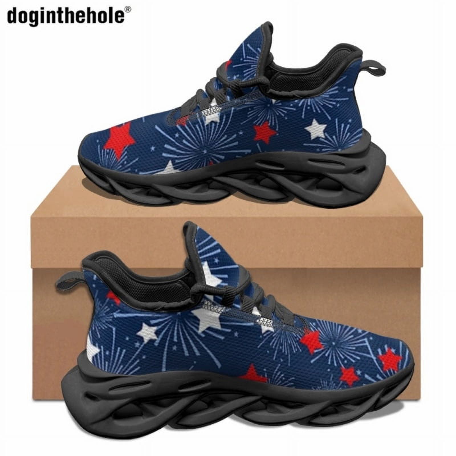 Doginthehole Star Pattern Design Casual Shoes Ladies Flat Shoes Street ...