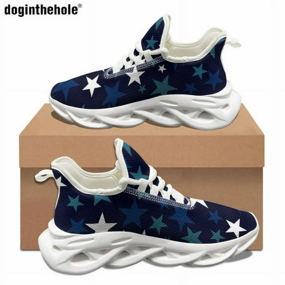 Doginthehole Street Fashion Flat Shoes Star Pattern Design Casual Shoes ...