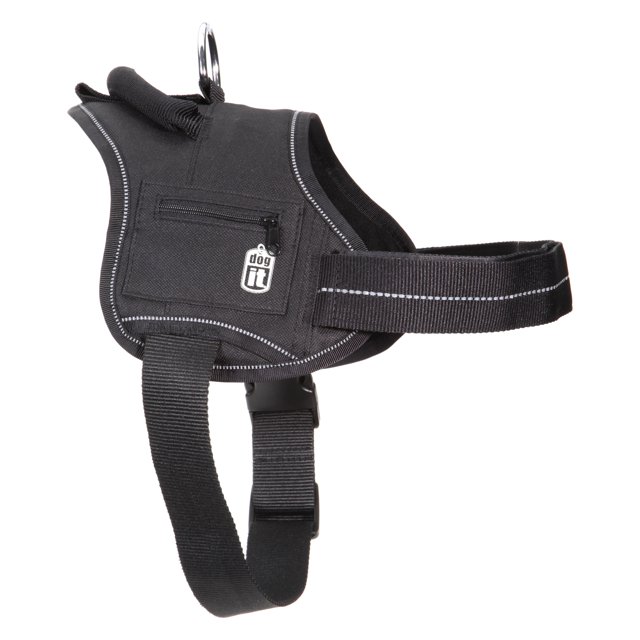 Dogit Harness with Fluorescent Print Logo, Large, Black - Walmart.com