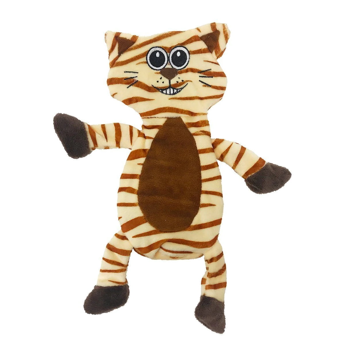 Dogline 12" Tiger Crinkle Flat Dog Toy - Walmart.com