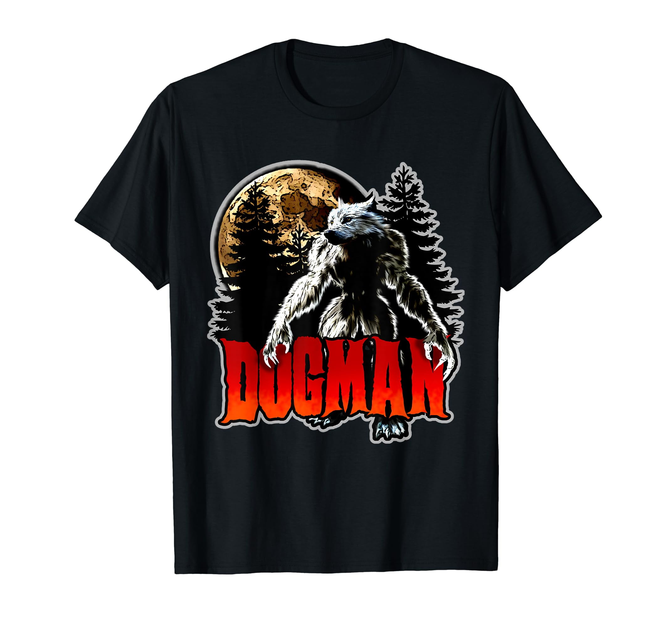 Dogman America's Werewolf: Monster Cryptid Black T-Shirt - Walmart.com