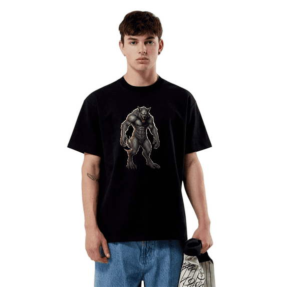 Dogman Funny Cryptid Folklore Graphic Mythical Creature Unisex T-Shirt ...