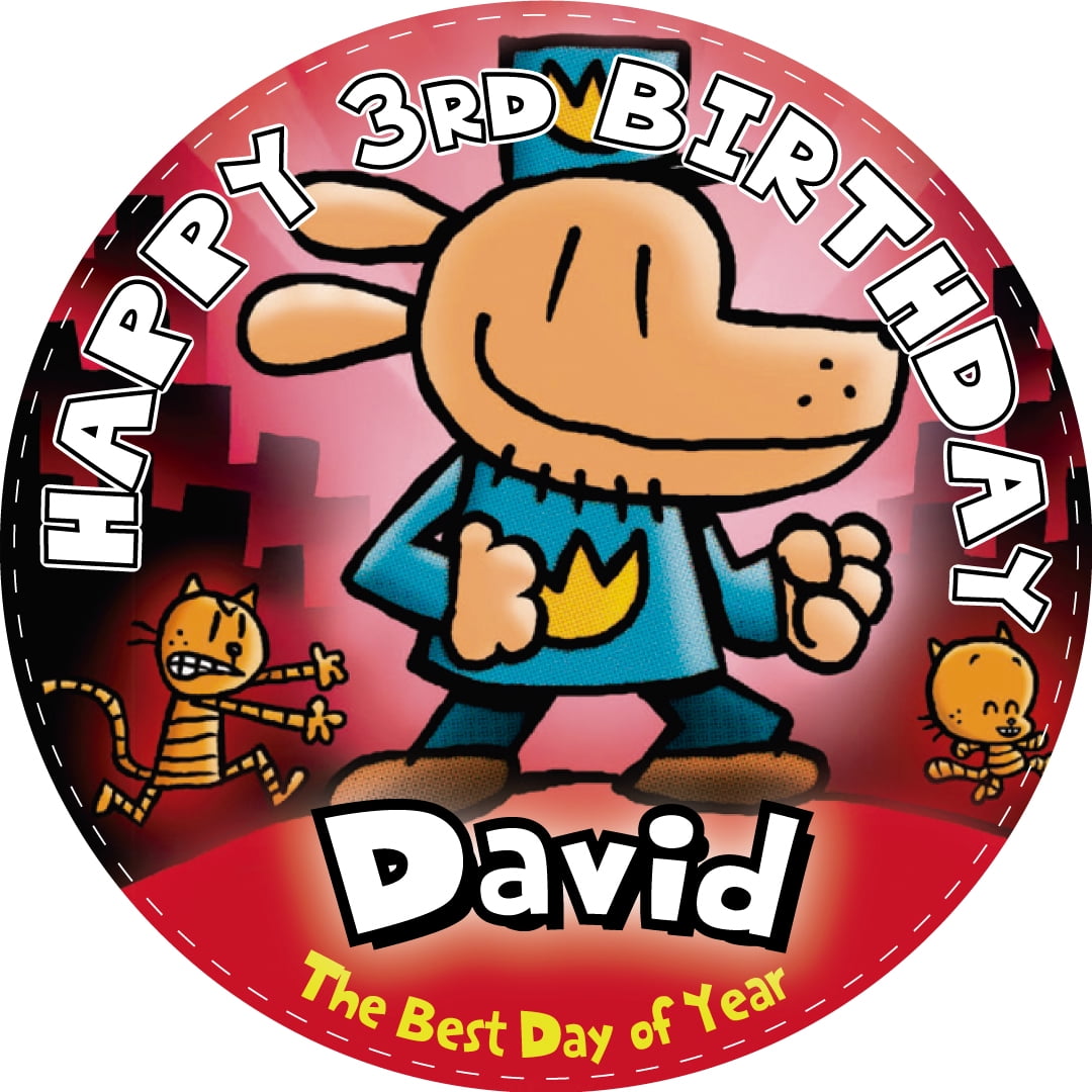 Dogman v5 Edible Image Cake Topper Personalized Birthday Sheet Decal 1/ ...