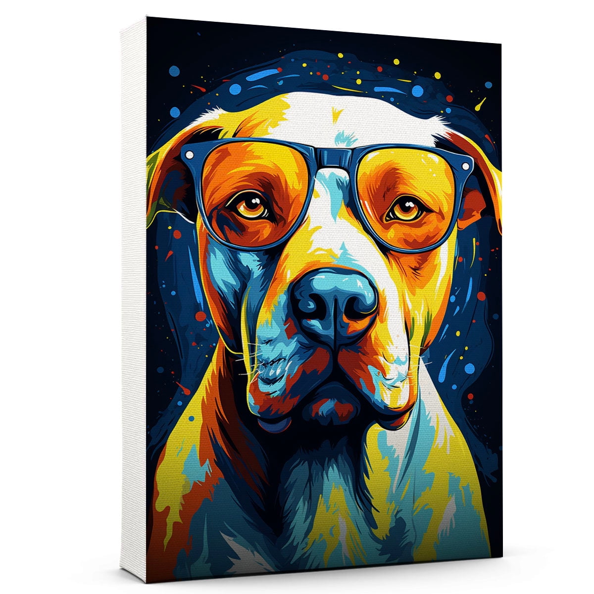 Dogo Argentino Art Print Poster, Dog Wall Art Painting Decor, Dog Pop Art Home Decor Artwork For ...