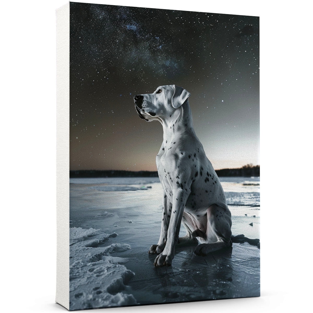 Dogo Argentino Dog Art Print Canvas, Wall art Painting Decor, Puppy Pop ...