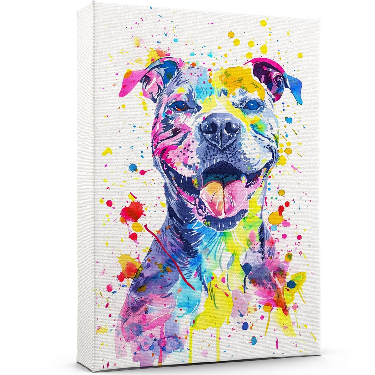 Dogo Argentino Dog Canvas Wall Art Prints,Watercolor Dog Art Canvas ...