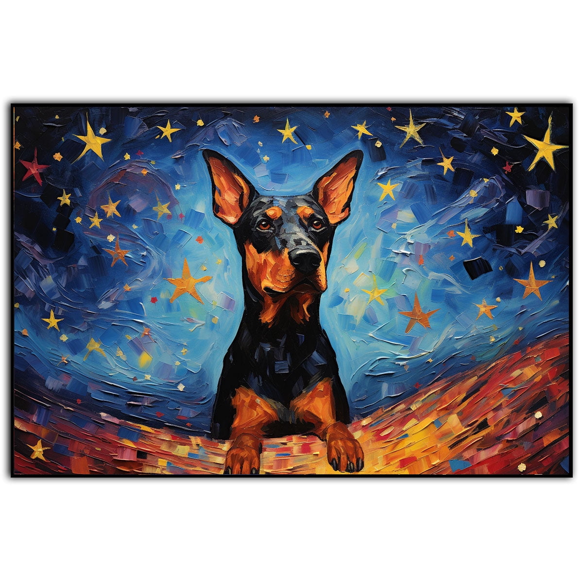 Dogo Argentino Dog Painting Memorial Canvas, Dog Breeds Canvas, Pet ...