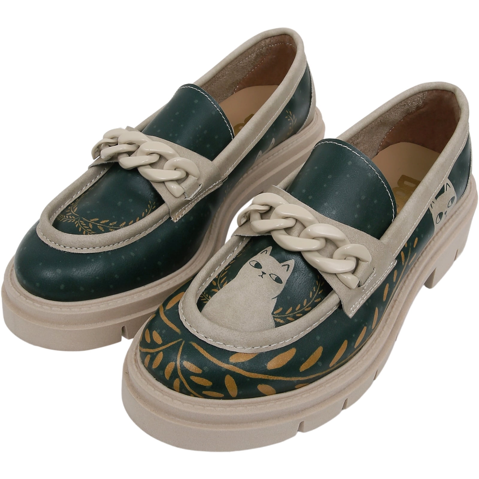 Dogo Penny Loafers for Women - Handmade and Vegan Leather Platform ...