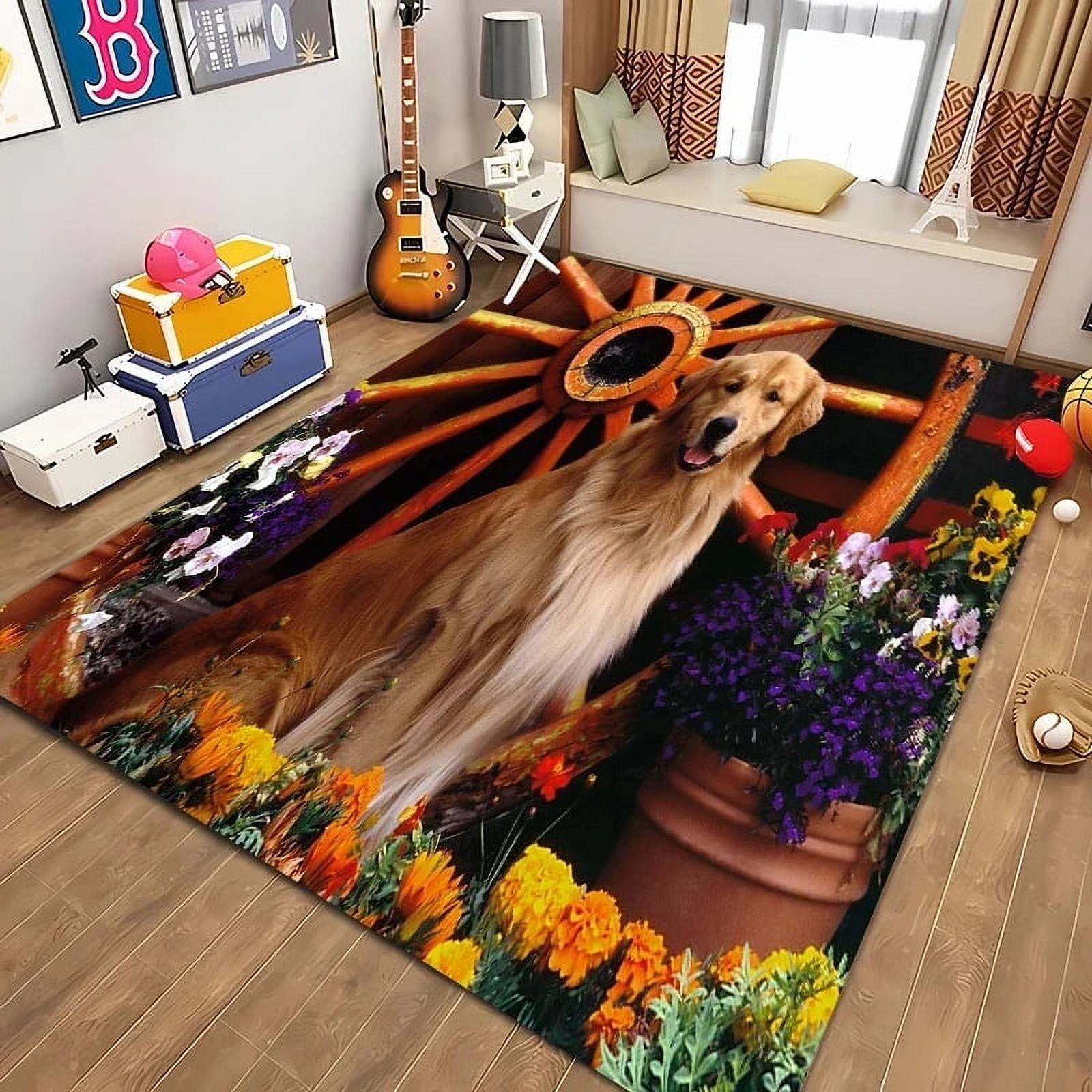 Dogs 3D HD Printing Carpets for Home Living Rooms Children's Bedroom ...