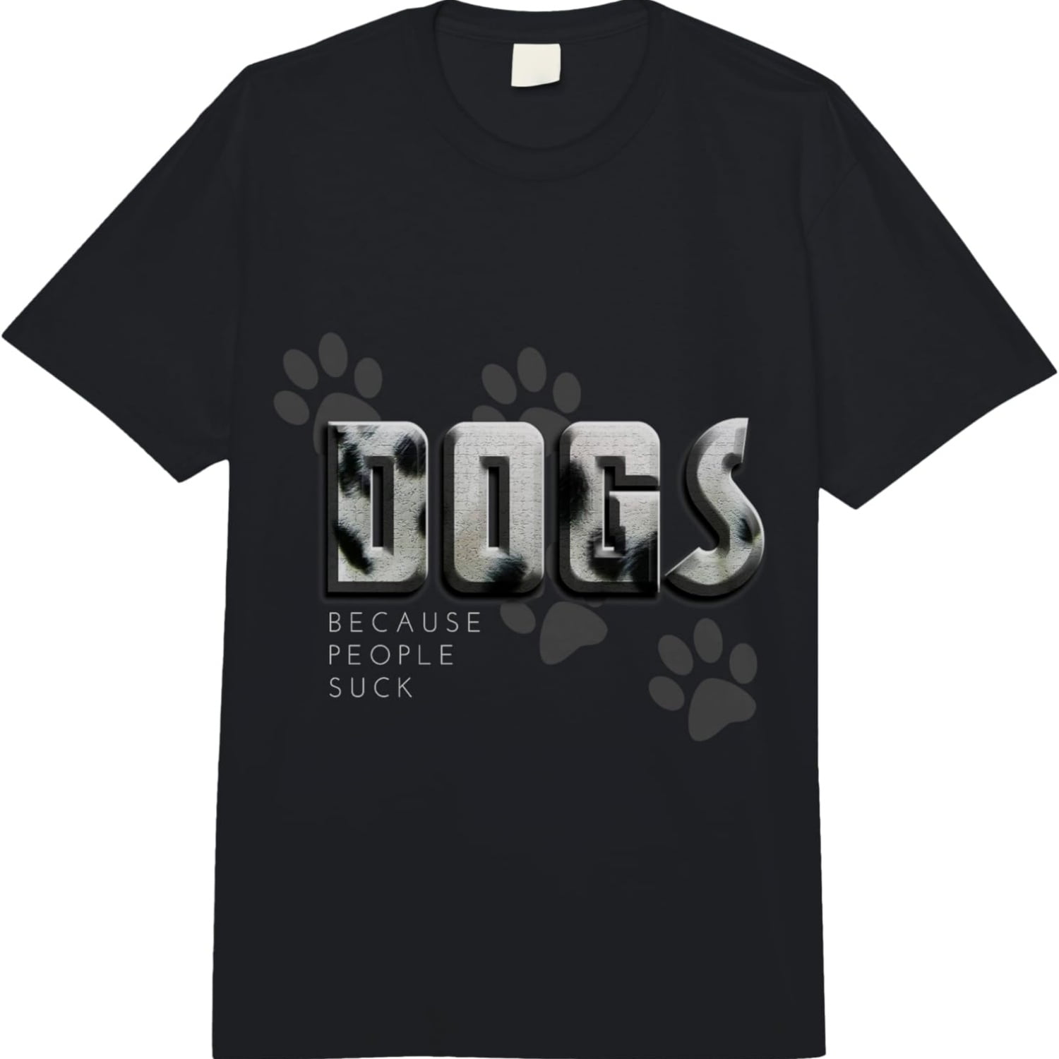 Dogs Because People Suck Funny Gift Adult Heavyweight T-Shirt - Walmart.com