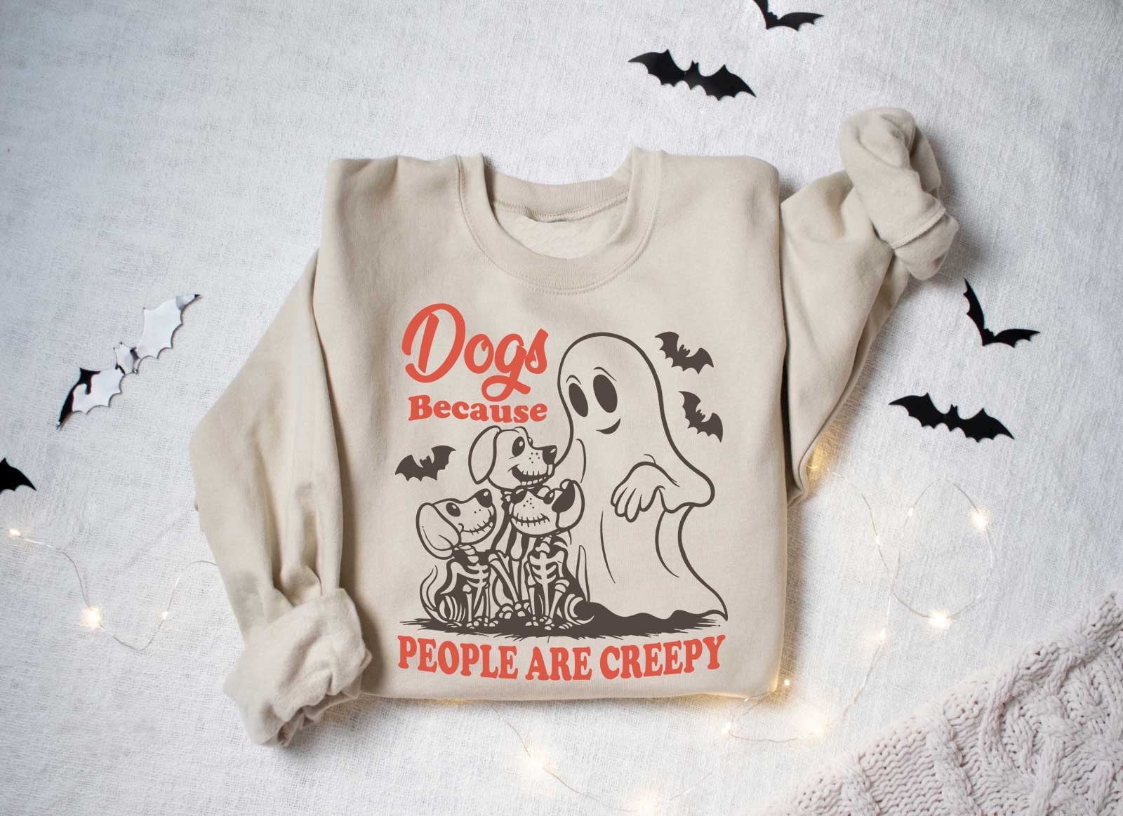 Dogs Because People are Creepy Sweatshirt, Dog Shirt, Dog Lover Shirt ...