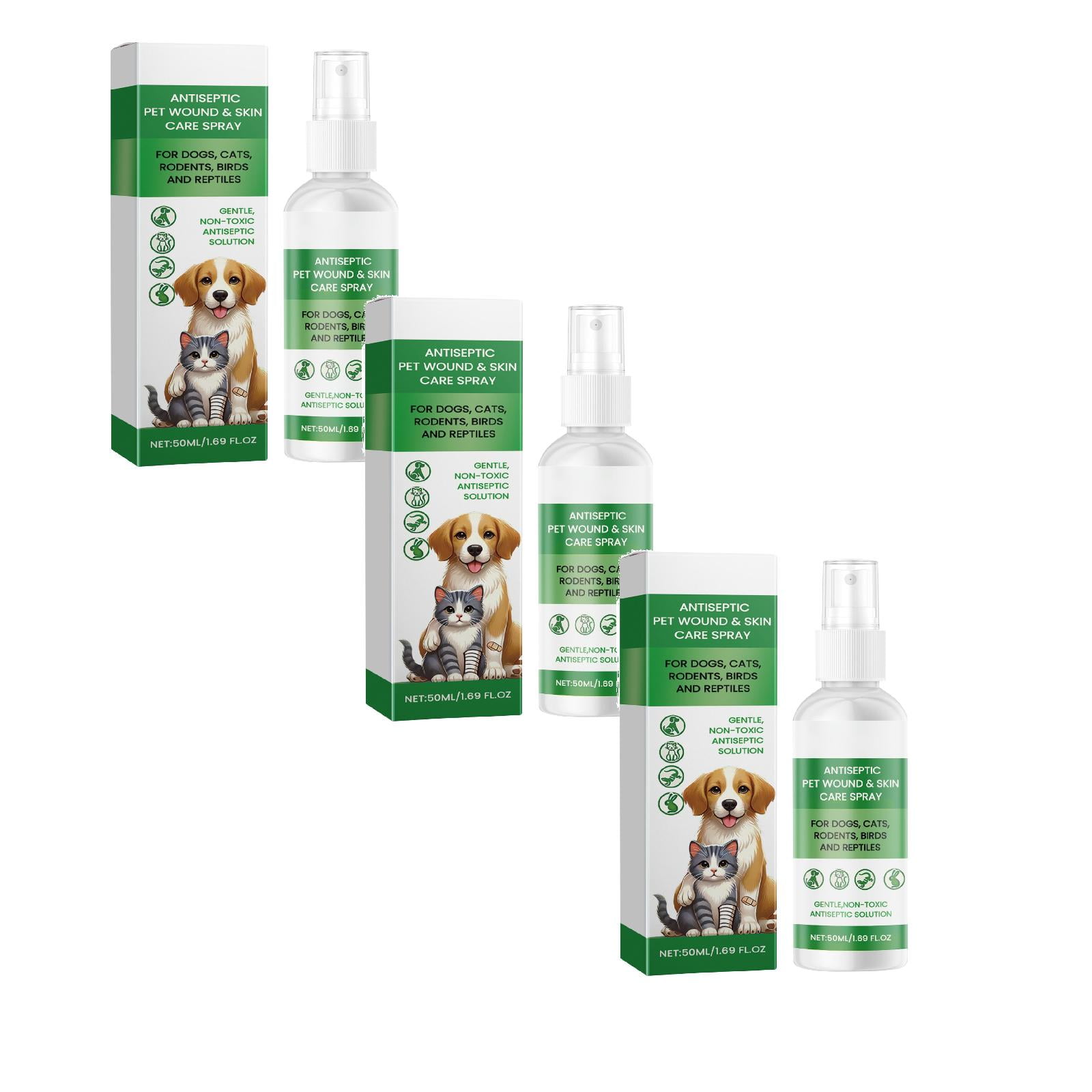 Dogs Cats Itch Relief Spray, Treatment for Rapidly Alleviate Dry Itchy ...