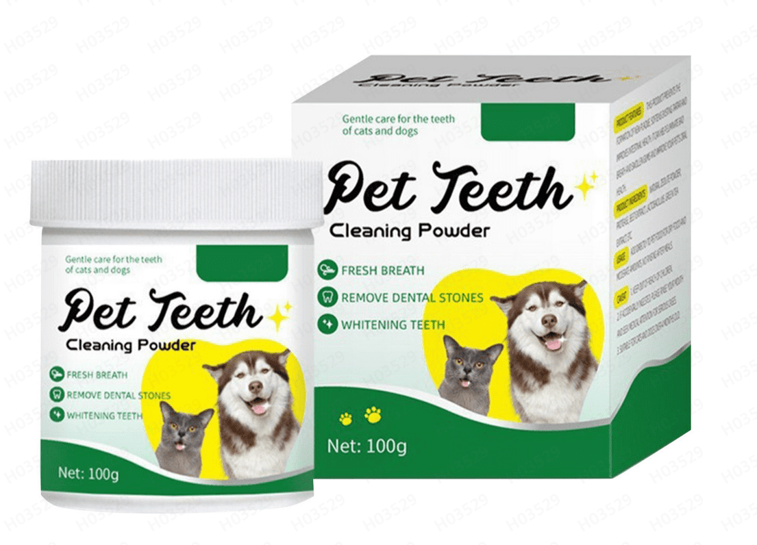 Dogs Cats Teeth Cleaning Powder 100 g - Dog Cat Dental Powder - Pet ...