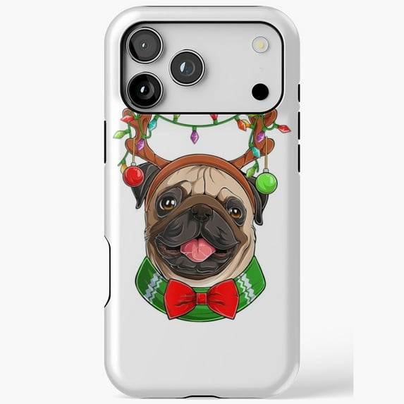 Dogs Christmas Vibe Protective Case for iPhone 11 12 13 14 15 16 17 Pro ...