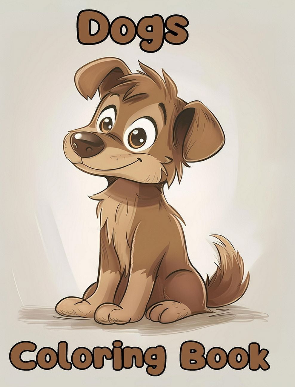 Dogs Coloring Book: Simple Dogs Coloring Pages For Kids Ages 1-3 ...