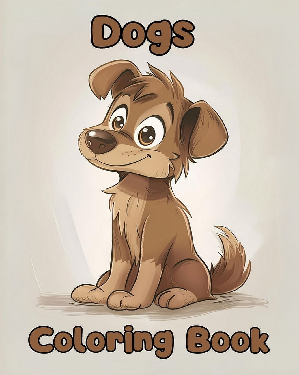 Dogs Coloring Book: Simple Dogs Coloring Pages For Kids Ages 1-3 ...