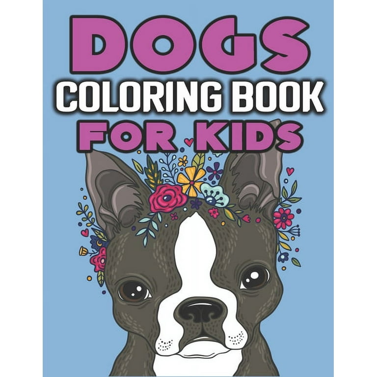 kids coloring book dog