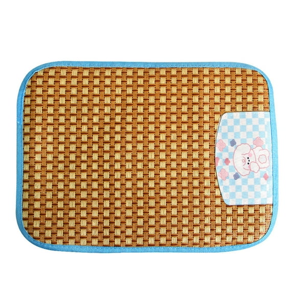Dogs Cooling Mat Cooling Bed Soft Pads Natural Rattans Sofa Lounger Non ...