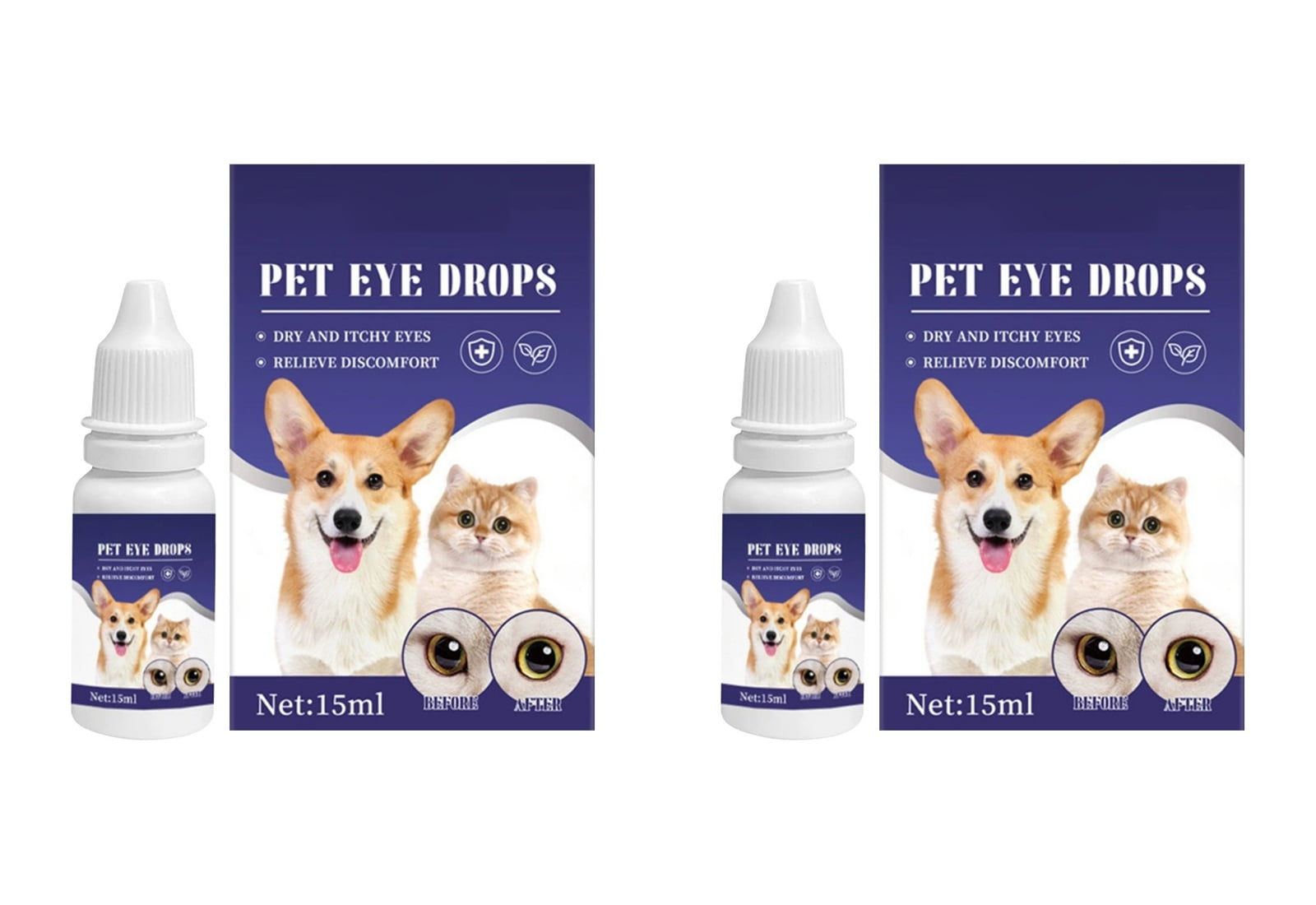 Dogs Eye Drops, Plant Extract Solution Mild, Instant Relief Soothing ...