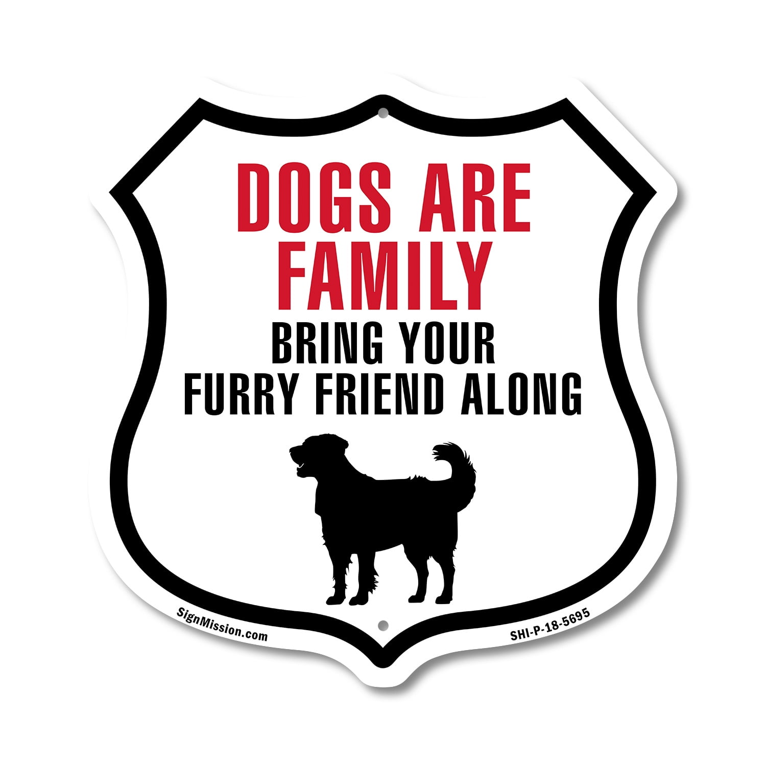 Dogs Are Family Bring Your Furry Friend Along (2 Pack) 12 inch X 12 ...