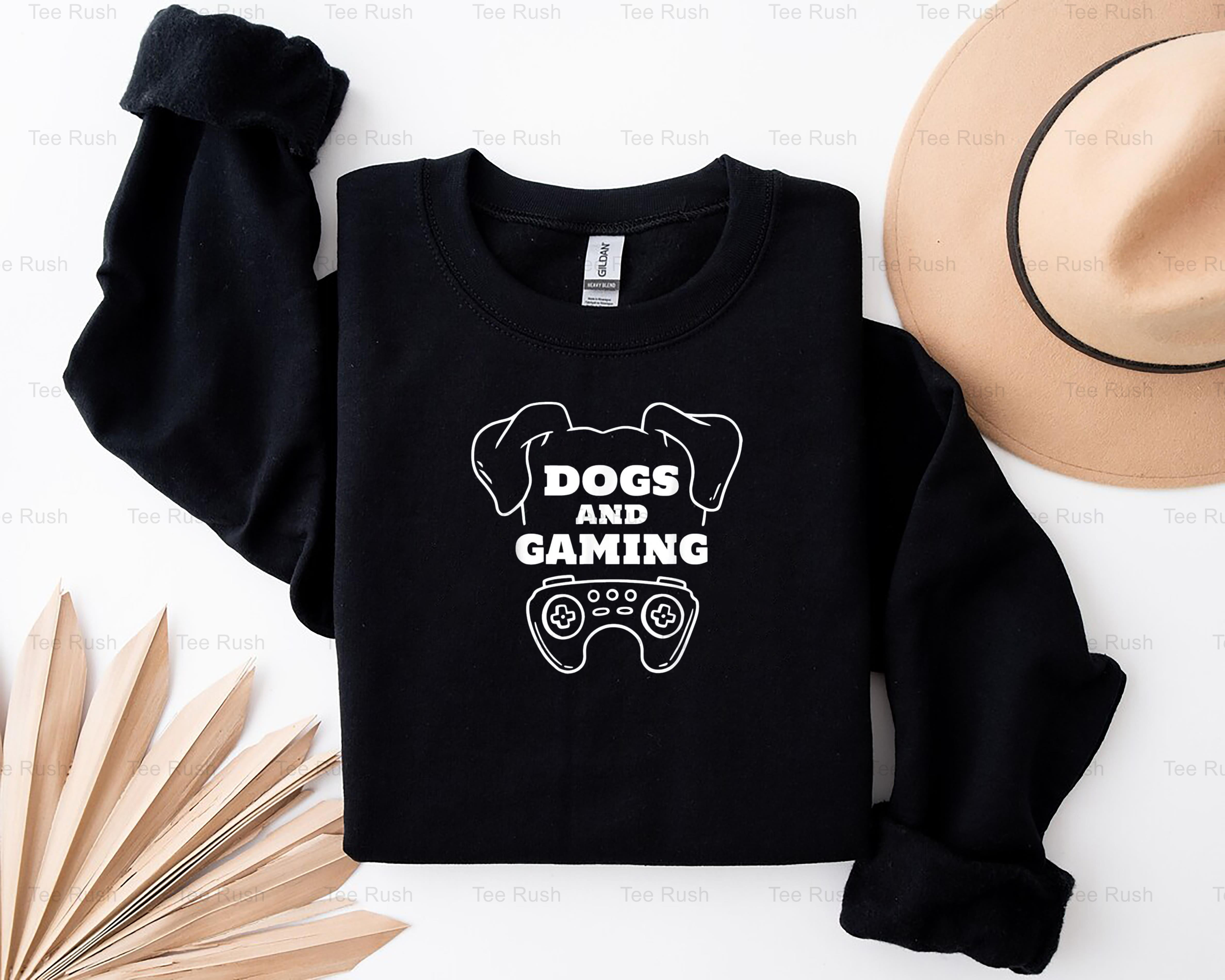 Dogs Gaming Funny Pug Dog Video Games Lover Gamer, Pet, Animal, Humor,T ...