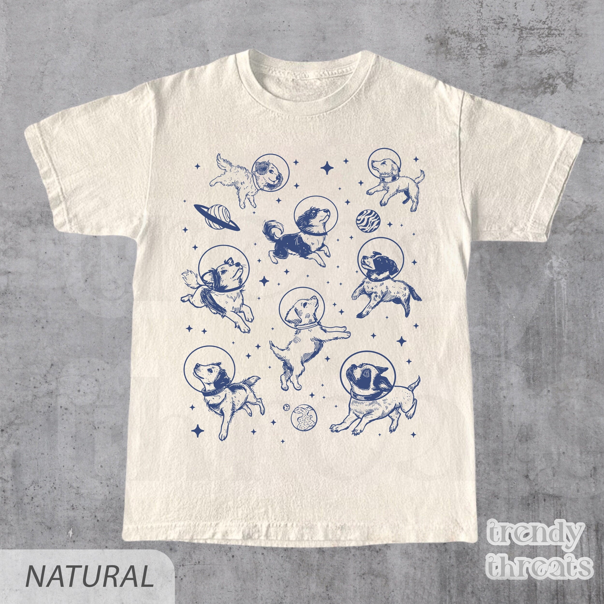 Dogs In Space Shirt, Meme T-Shirt, Silly Dogs Astronaut Adult Unisex ...