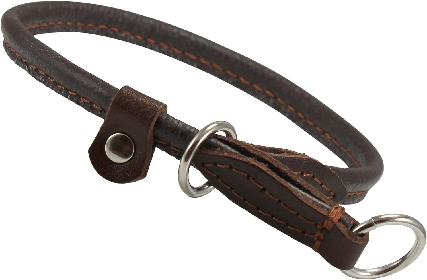 Dogs My Love, Round High Quality Genuine Rolled Leather Choke Dog ...