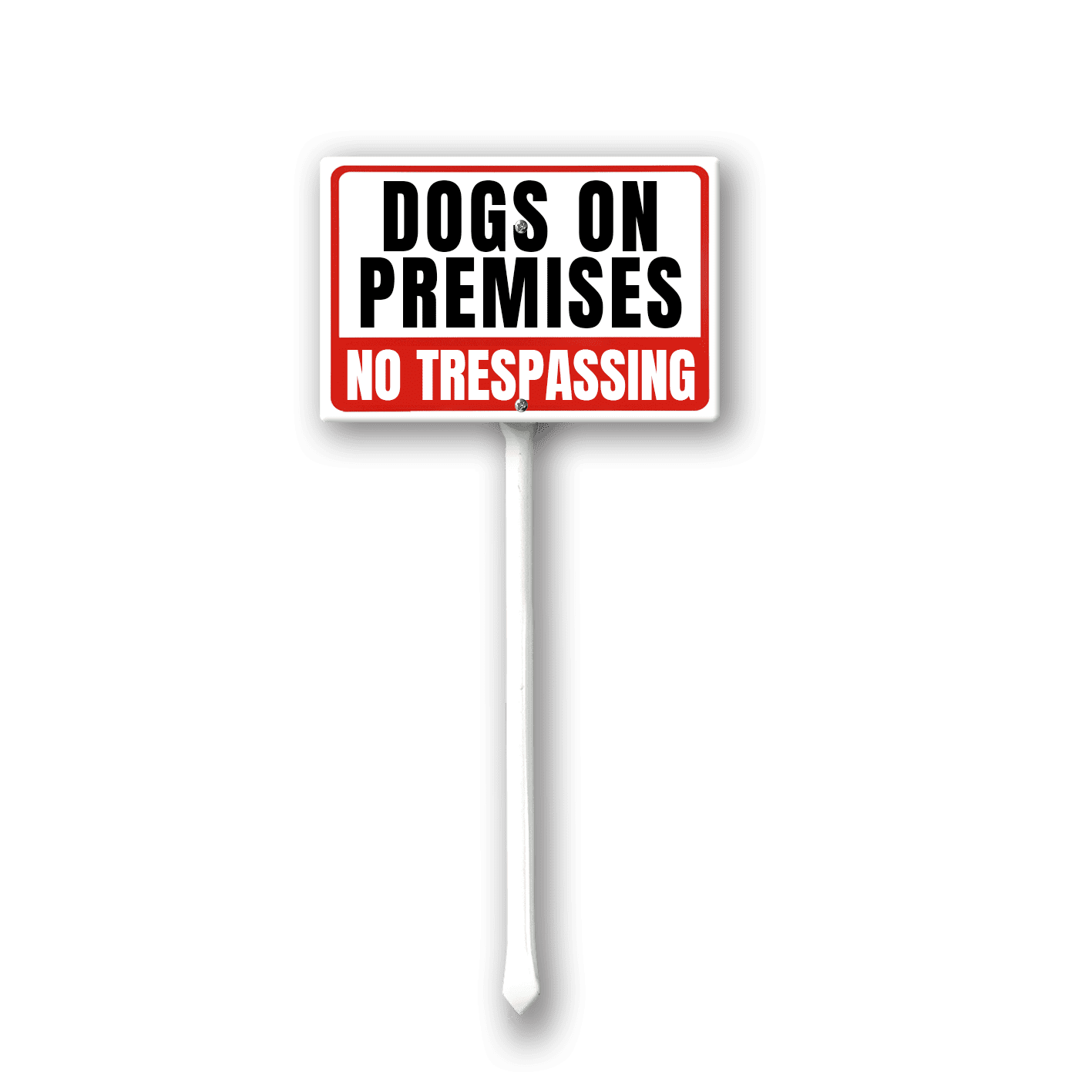 Dogs On Premises Sign, No Trespassing Sign, 12" x 8" Yard Sign with ...