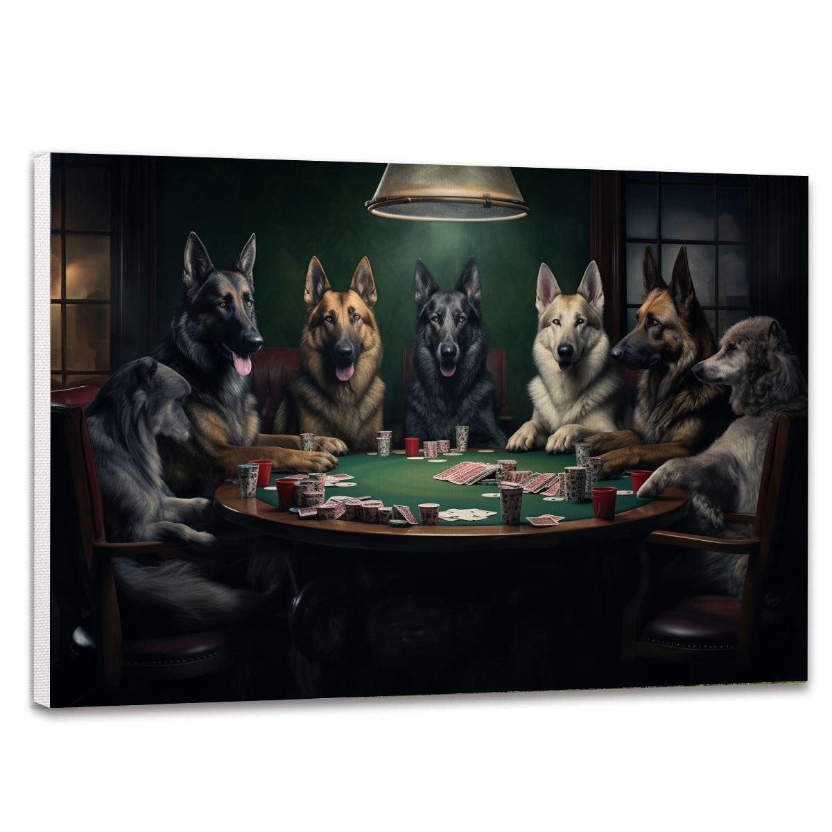 Dogs Playing Poker - Belgian Tervuren Dog Poster Room Wall Decor Poster ...