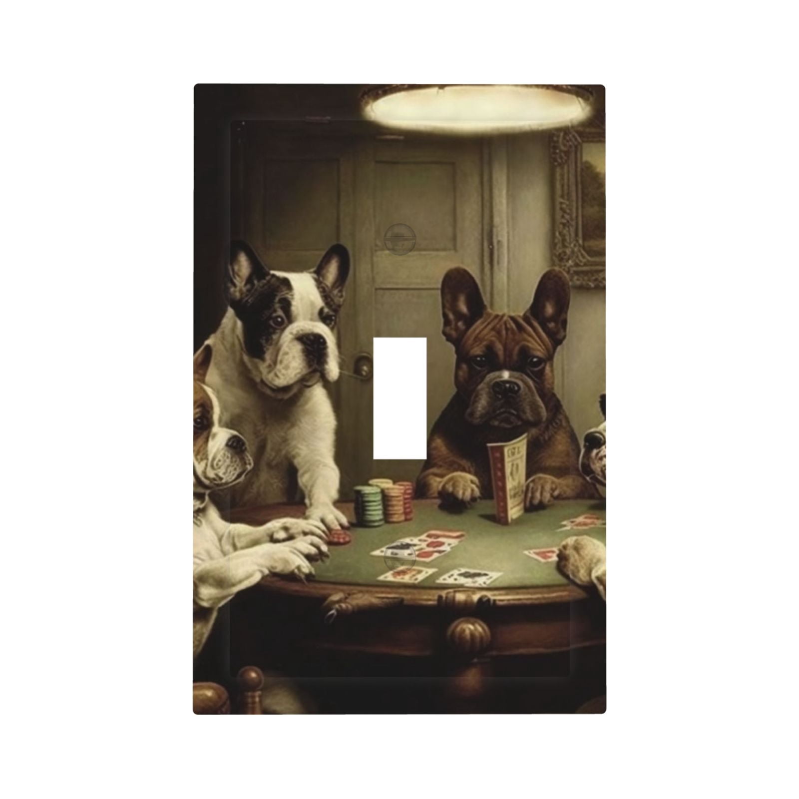 Dogs Playing Poker Cards Vintage Single Toggle Wall Plate 1 Gang ...