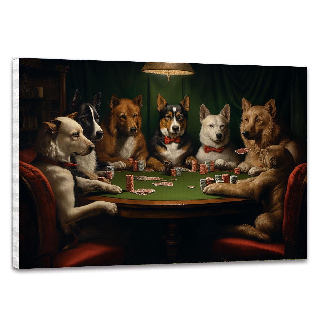 Dogs Playing Poker - Norwegian Lundehund Dog Poster Room Wall Decor ...