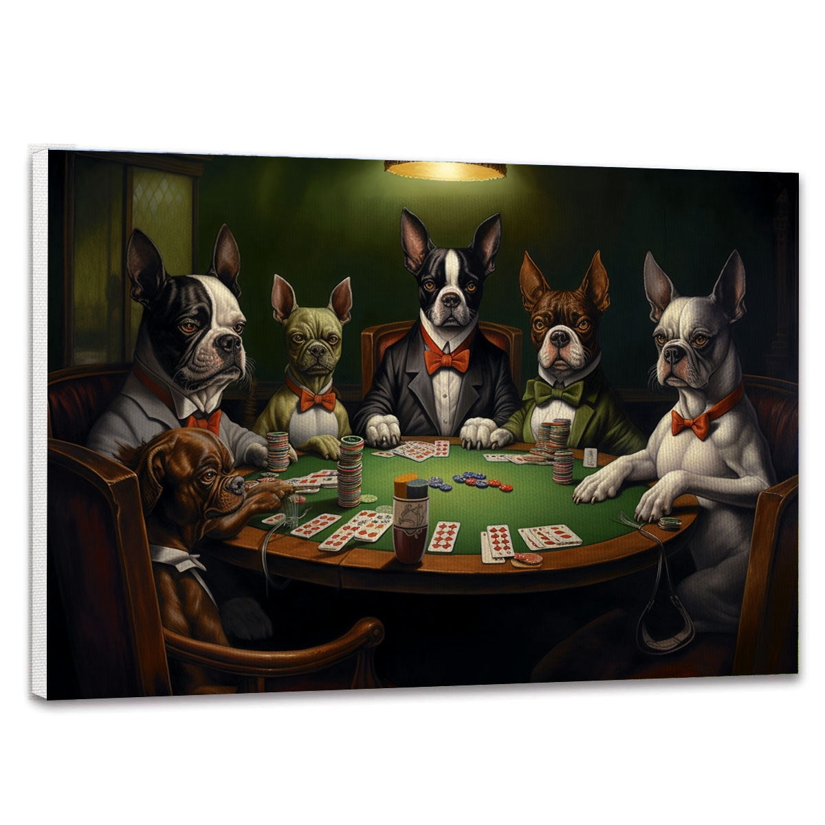 Dogs Playing Poker (or Dogs Playing Cards)Bouvierdes Flandres Dog ...