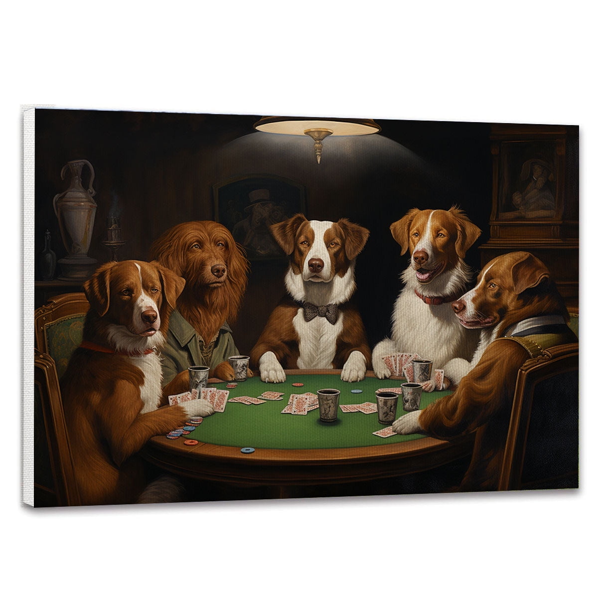 Dogs Playing Poker (or Dogs Playing Cards)Old English Sheepdog Dog ...