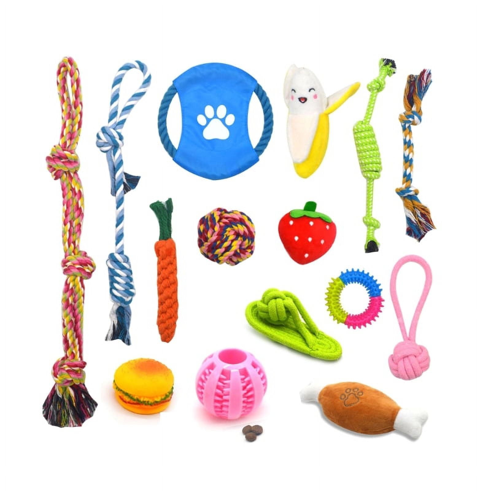 Dogs Rope Fetching Toy Tug-of-war Game for Dogs Teething Chew Molar Toy ...