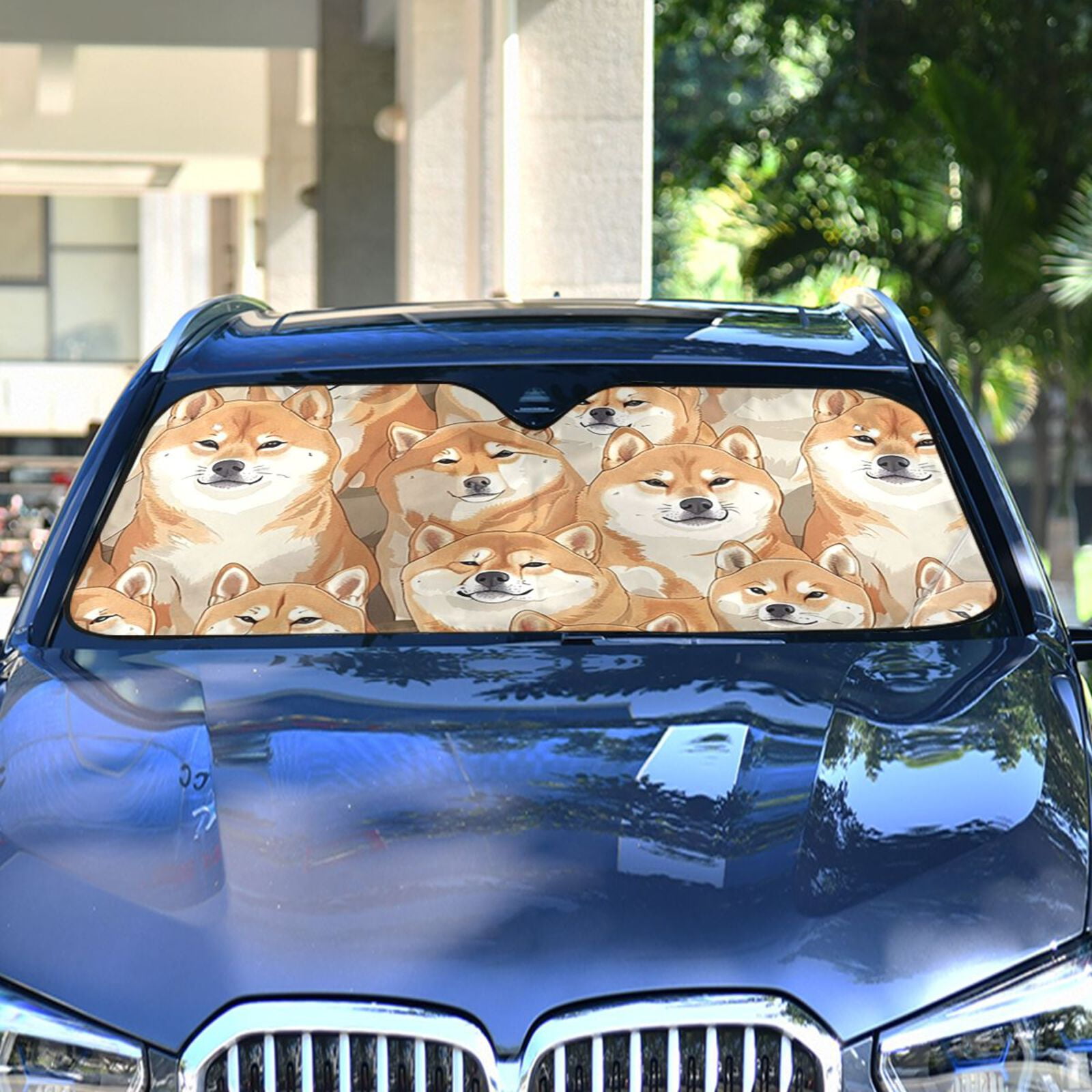 Dogs Shiba Inu Automotive Front Car Windshield Sun Shade Reflector ...