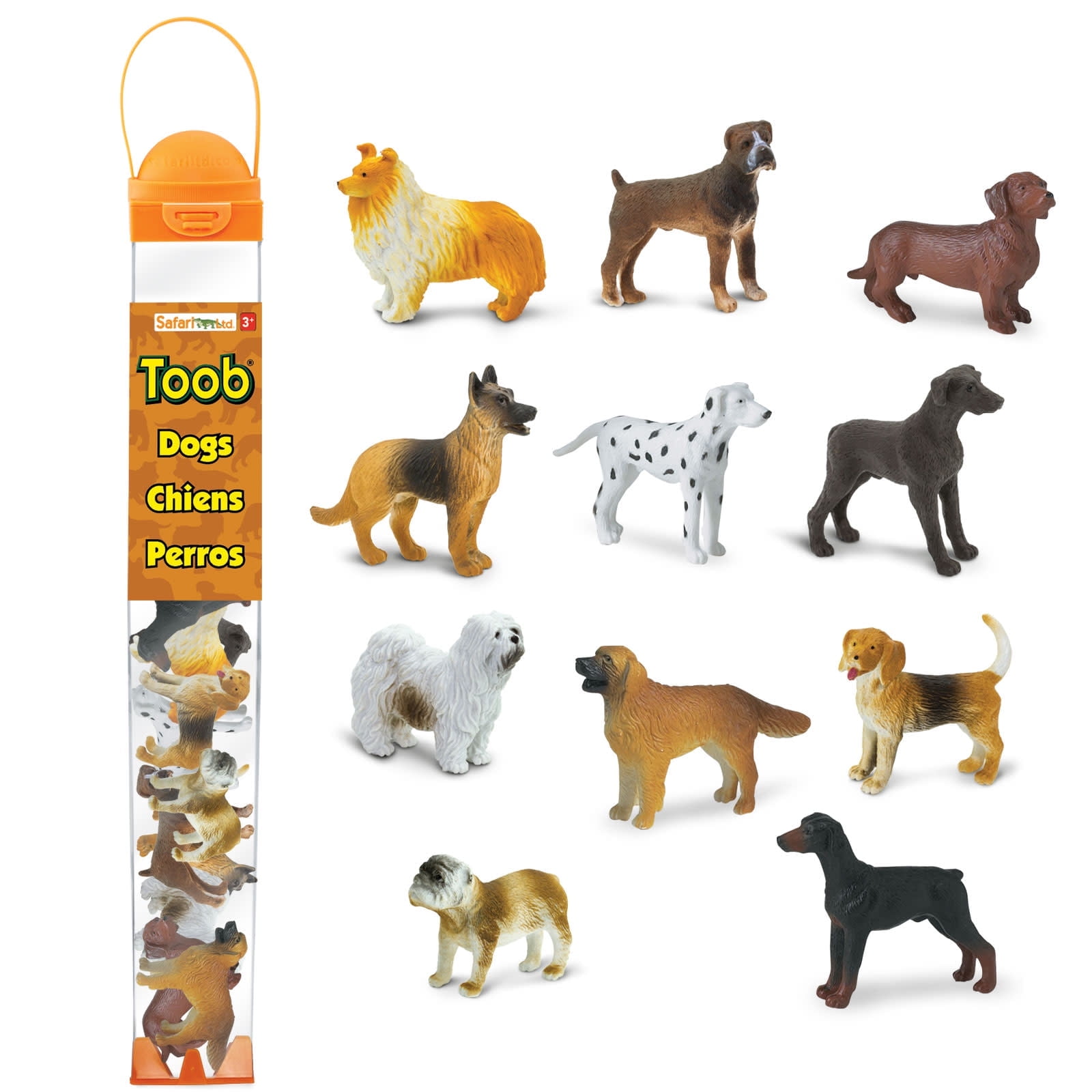 Safari Ltd. Dogs Toob - 11 Figurines Including Dachshund, Dalmatian ...