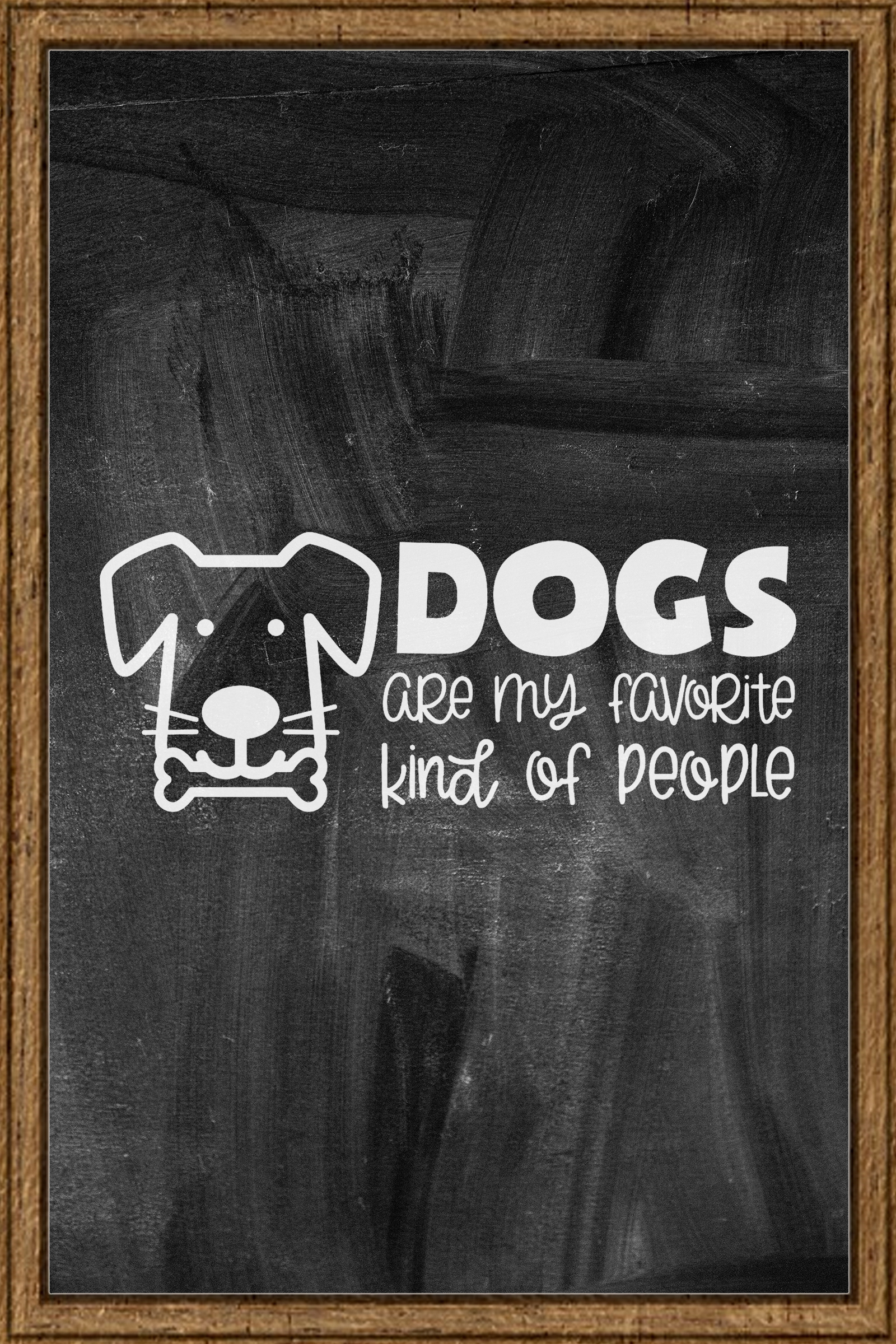 Dogs are my favorite kind of people funny cursive animals cute Tin Sign ...