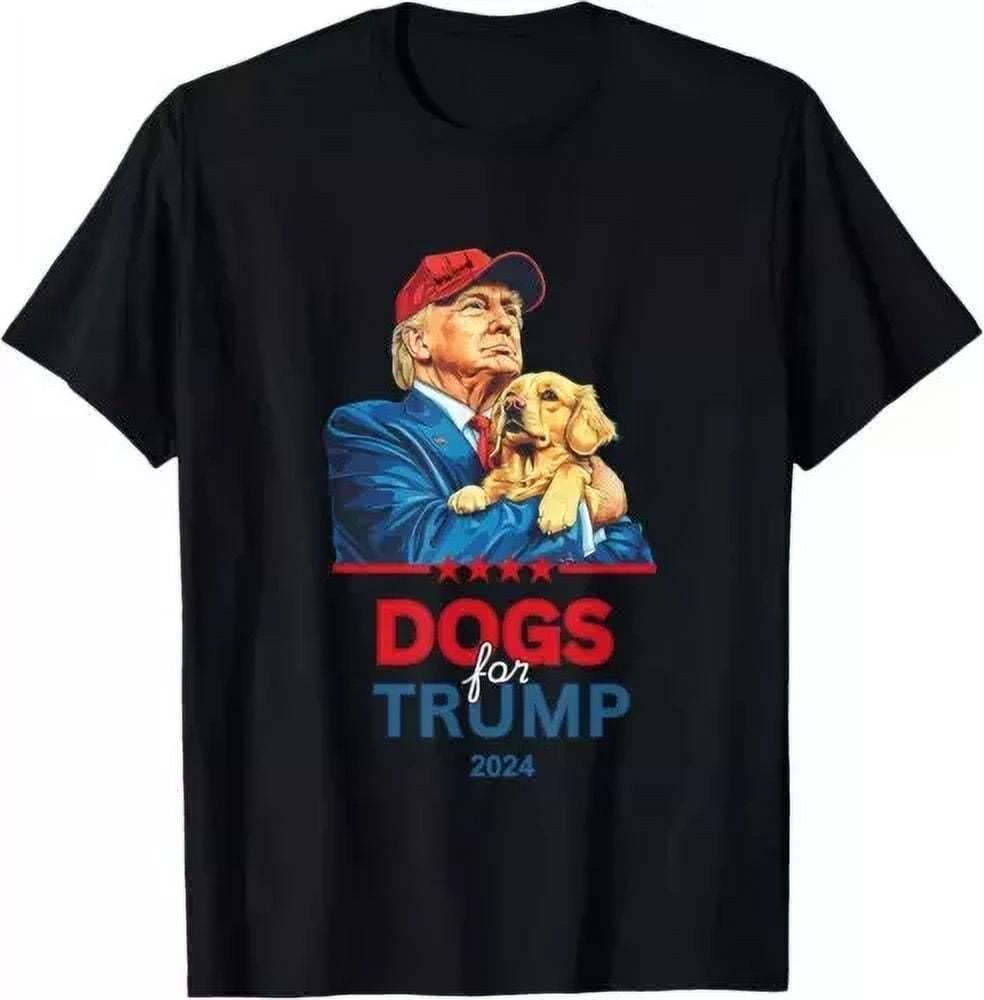 Dogs for Trump 2024 Funny Trump Official Merch T-Shirt - Walmart.com