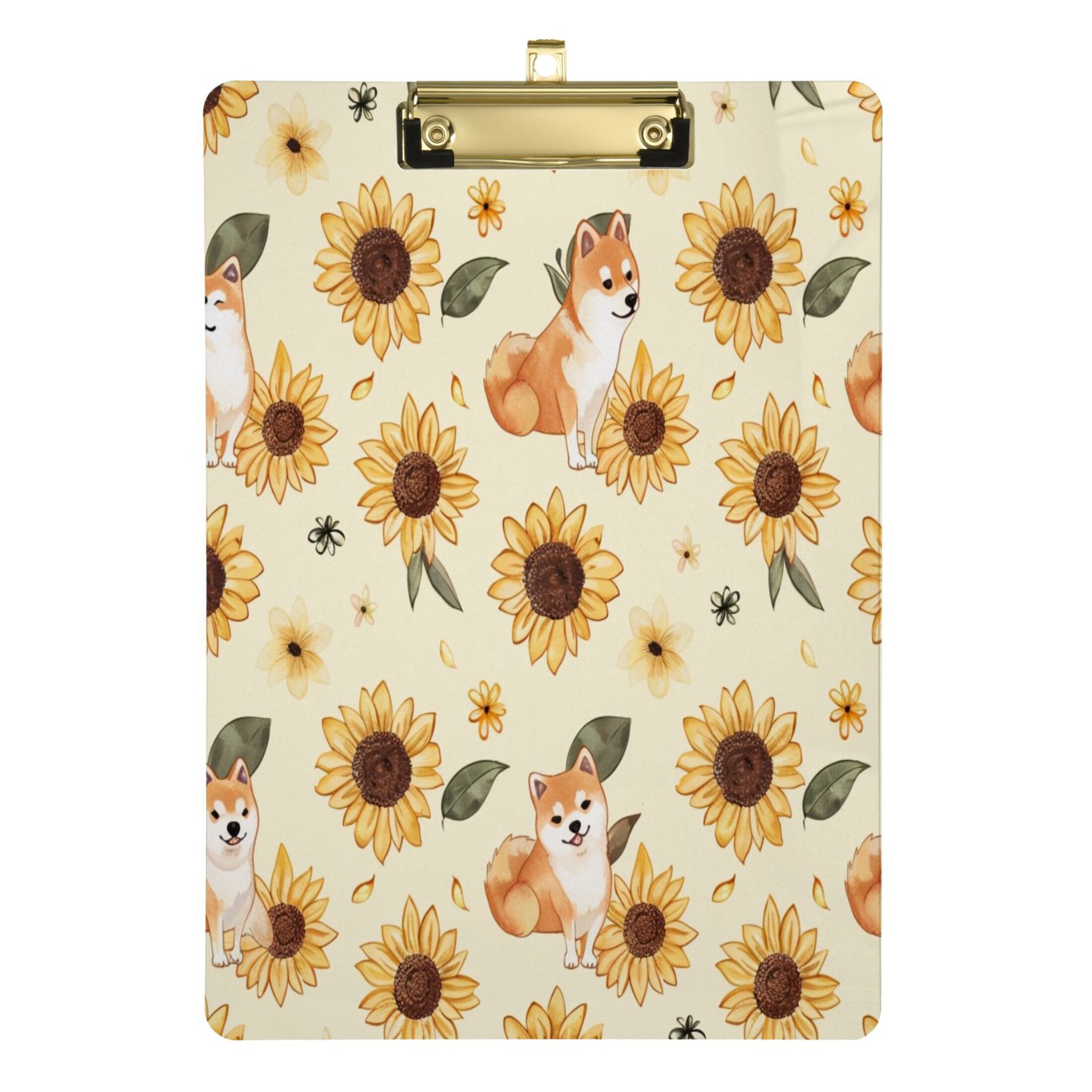 Dogs in Sunflower Acrylic Clipboards A4 Standard Letter Size Clipboard ...