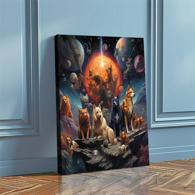 Dogs in The Multiverse Poster Wall Art Print Modern Unique Family ...