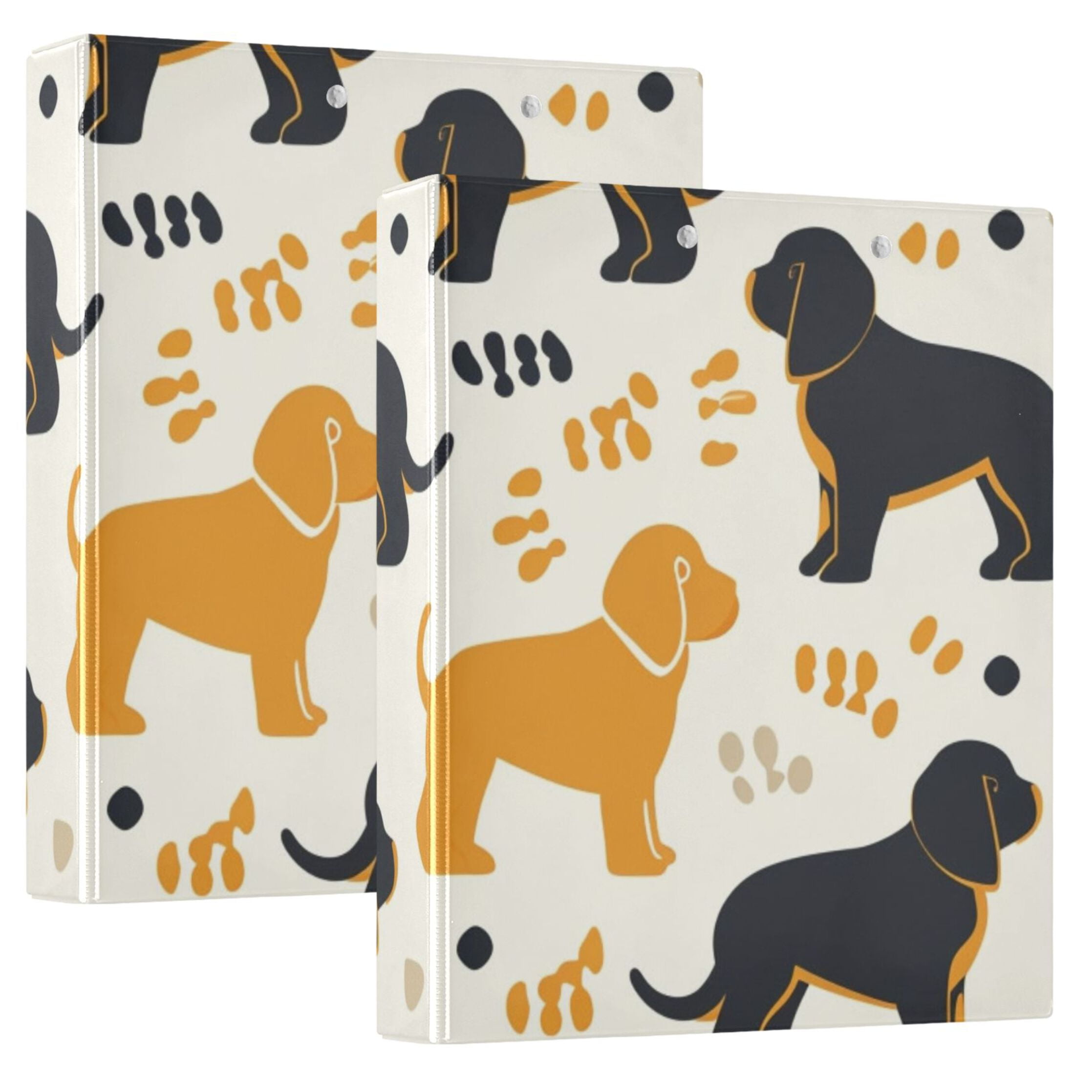 Dogs with Claws 3 Ring Binders 1.5 inch Hardcover File Folders with ...