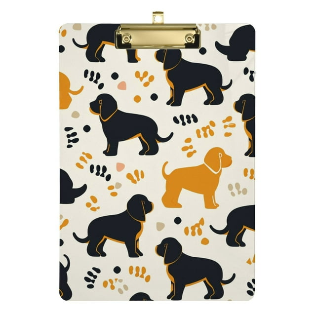 Dogs with Claws Acrylic Clipboards 12 x 9 Inch A4 Size with Low Profile ...