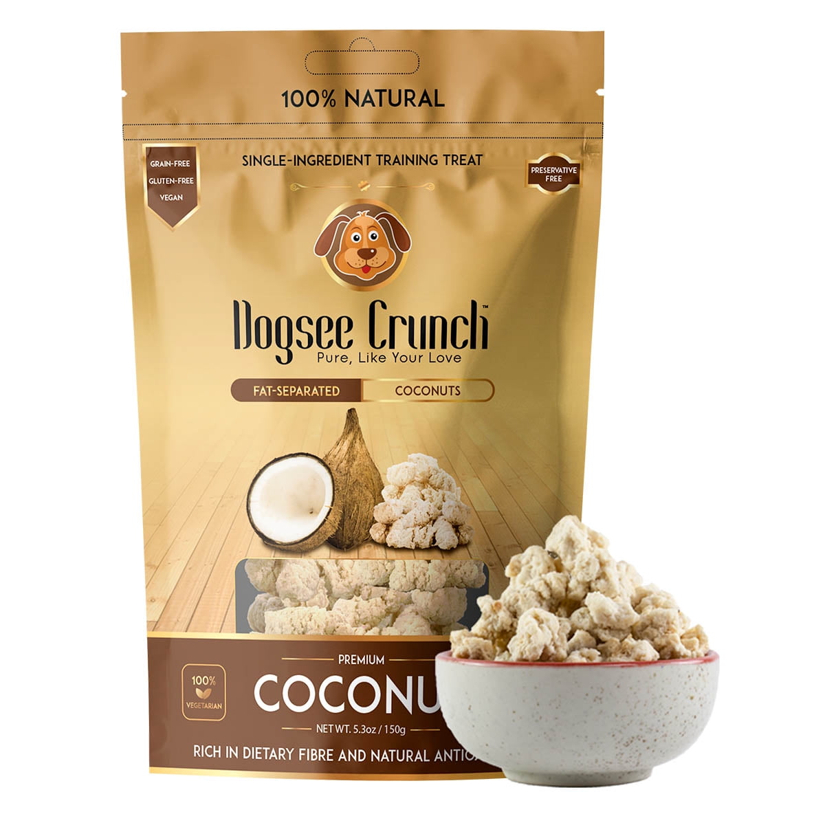 Dogsee Crunch Healthy Natural Coconut Treats for Puppies and Dogs ...